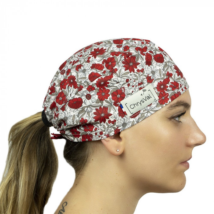 calot fleuri un calot liberty origianal de la marque chrysval