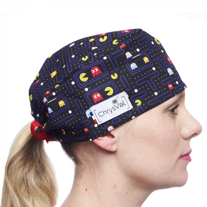 Calot motifs Pac Man, un modèle fantaisie de la marque ChrysVal